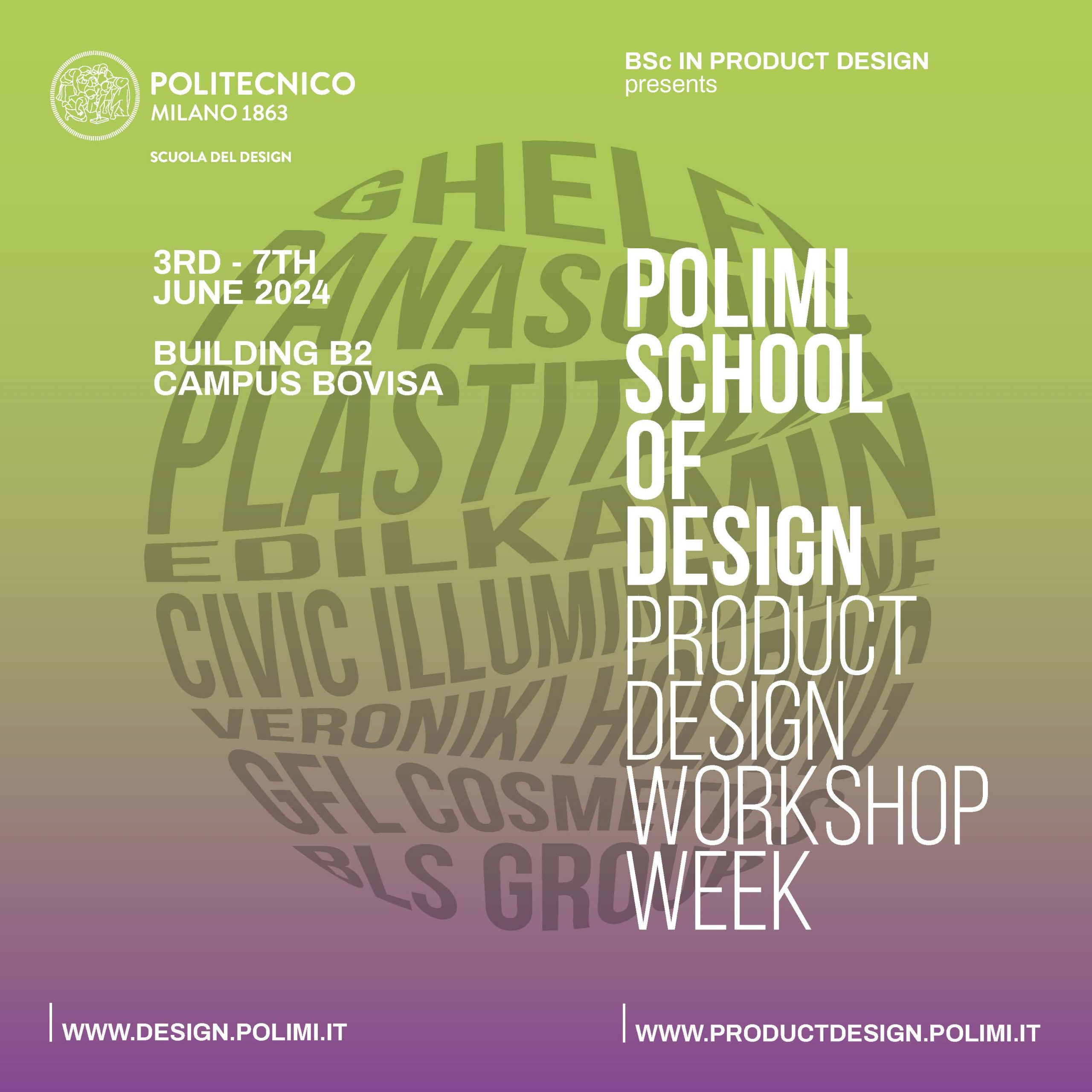 Industrial Product Design B.Sc. Workshop Week 2024 - Product Design